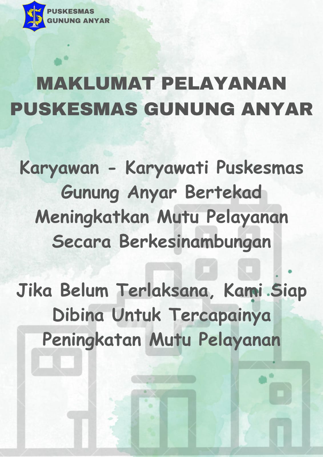 Website Resmi Puskesmas Gunung Anyar